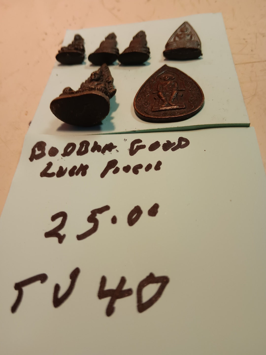 Buddha Bronze Good Luck Pieces From Thailand Vintage Lot of Five - Etsy