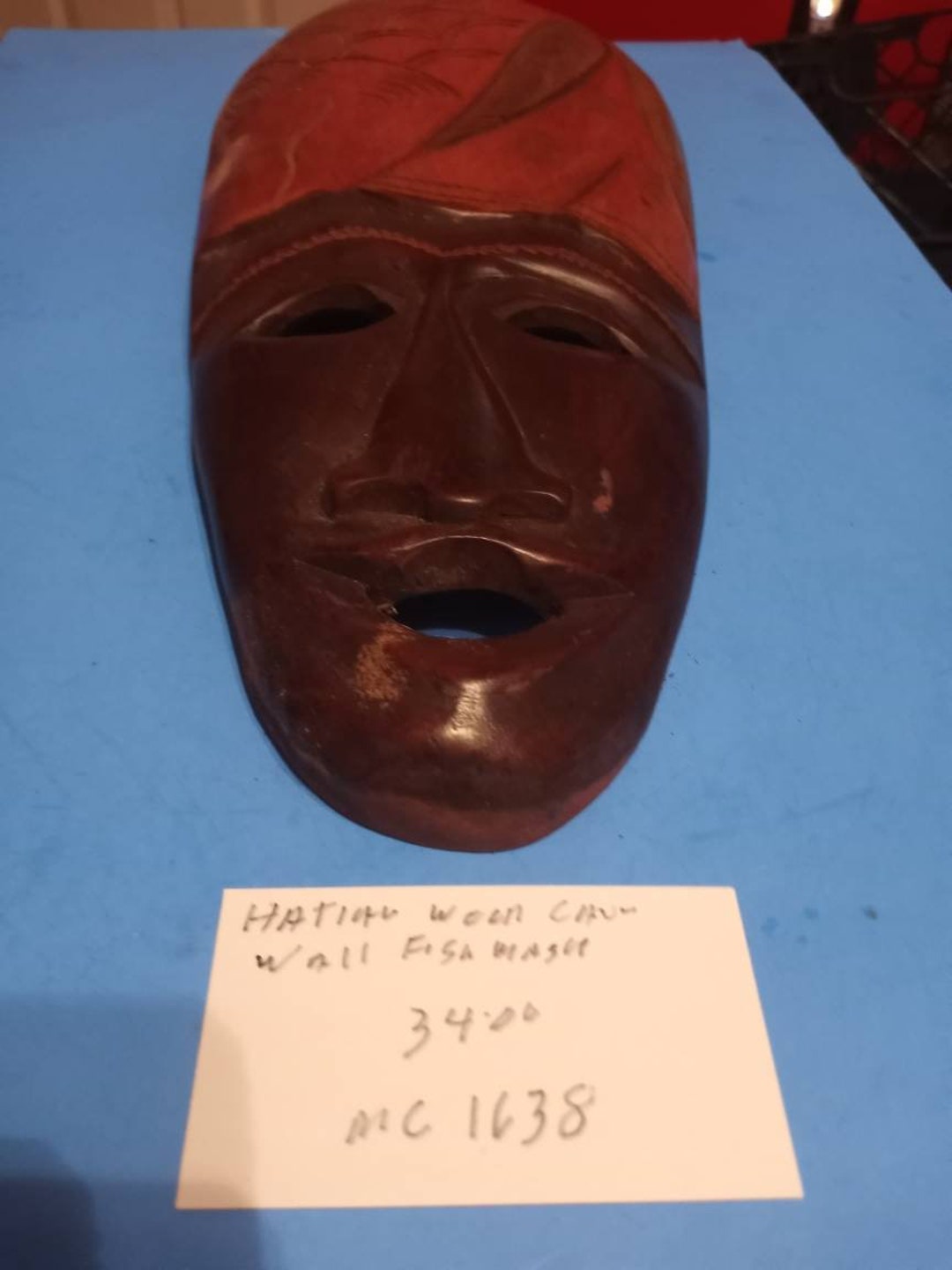 Hatian Wood Carved Wall Fish Mask From Haiti Vintage - Etsy