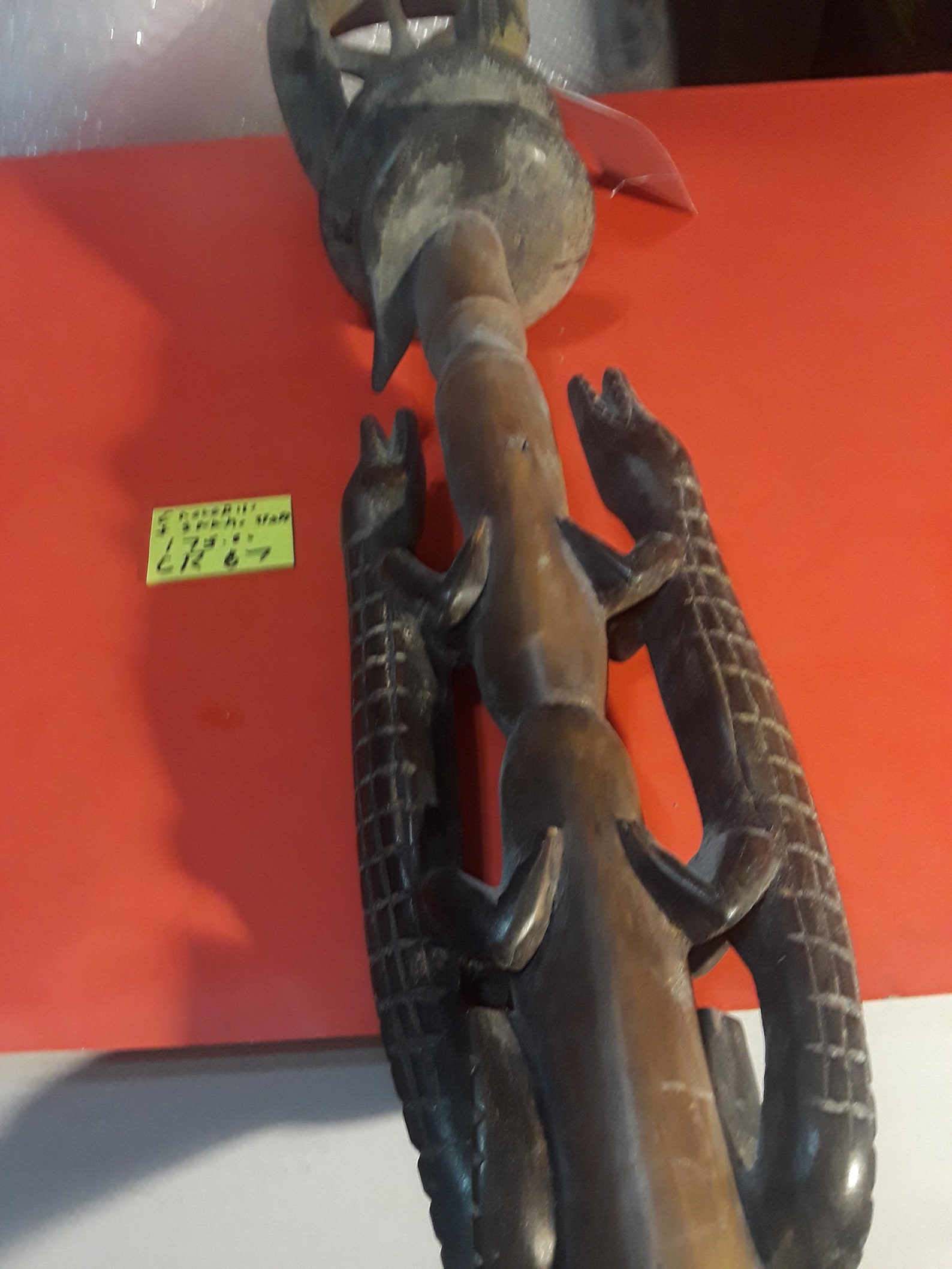 Crocodile and Snake Staff From Gabon Heavy Wood - Etsy