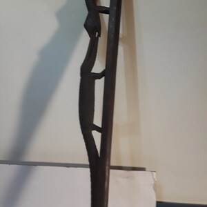 Lizard Hand Carved Walking Stick From the Camaroons - Etsy
