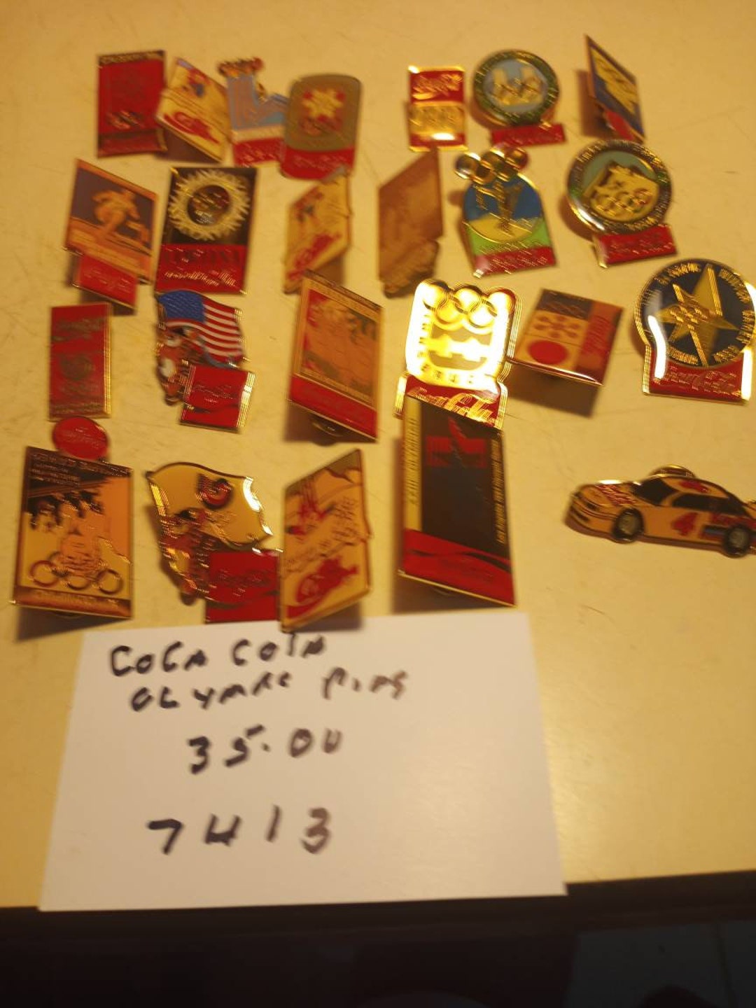Coca Cola Olympic Pins a Collection of 24 Assorted Brass - Etsy