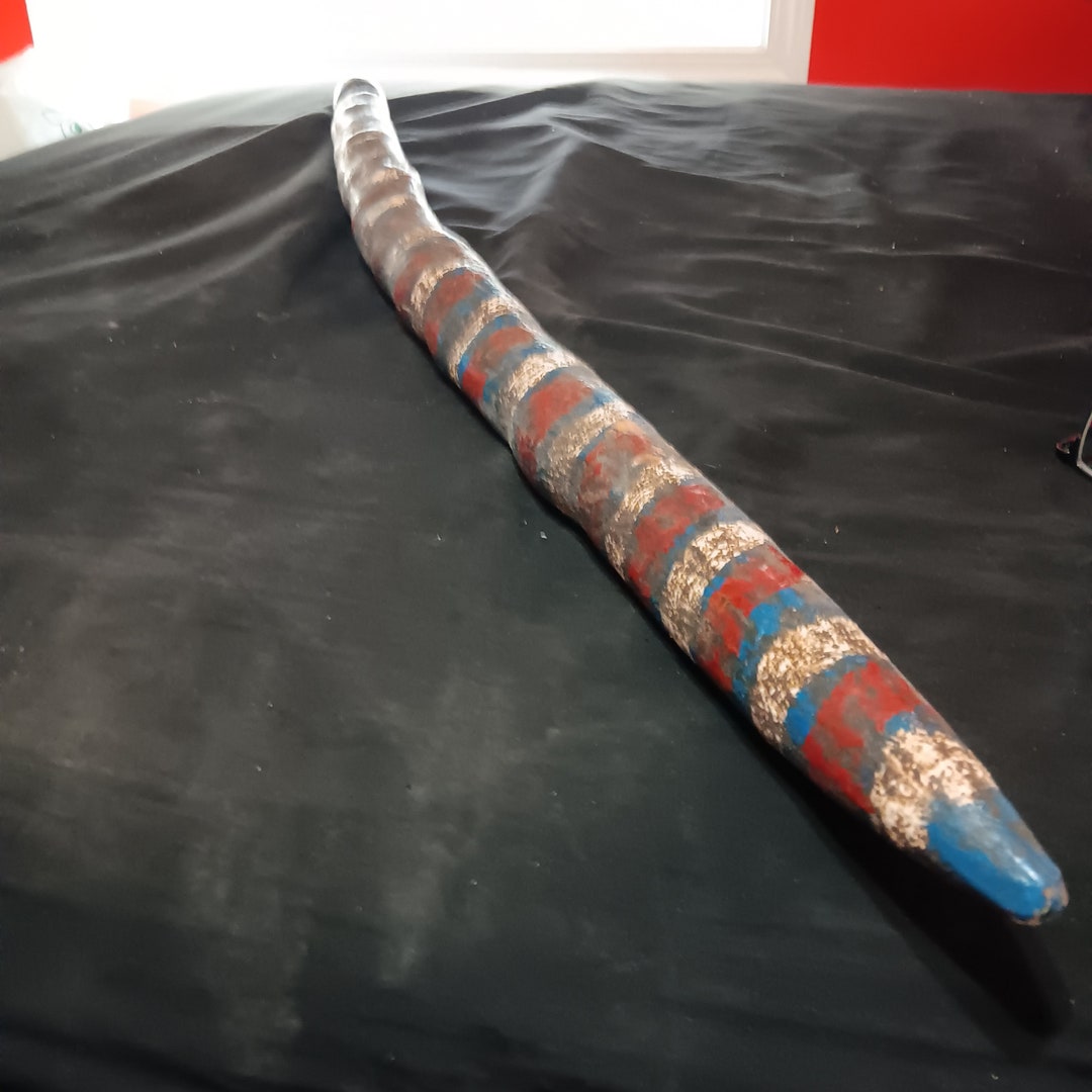 Snake Ritual Staff From Molly West Africa Hand Carved by the Bambara ...