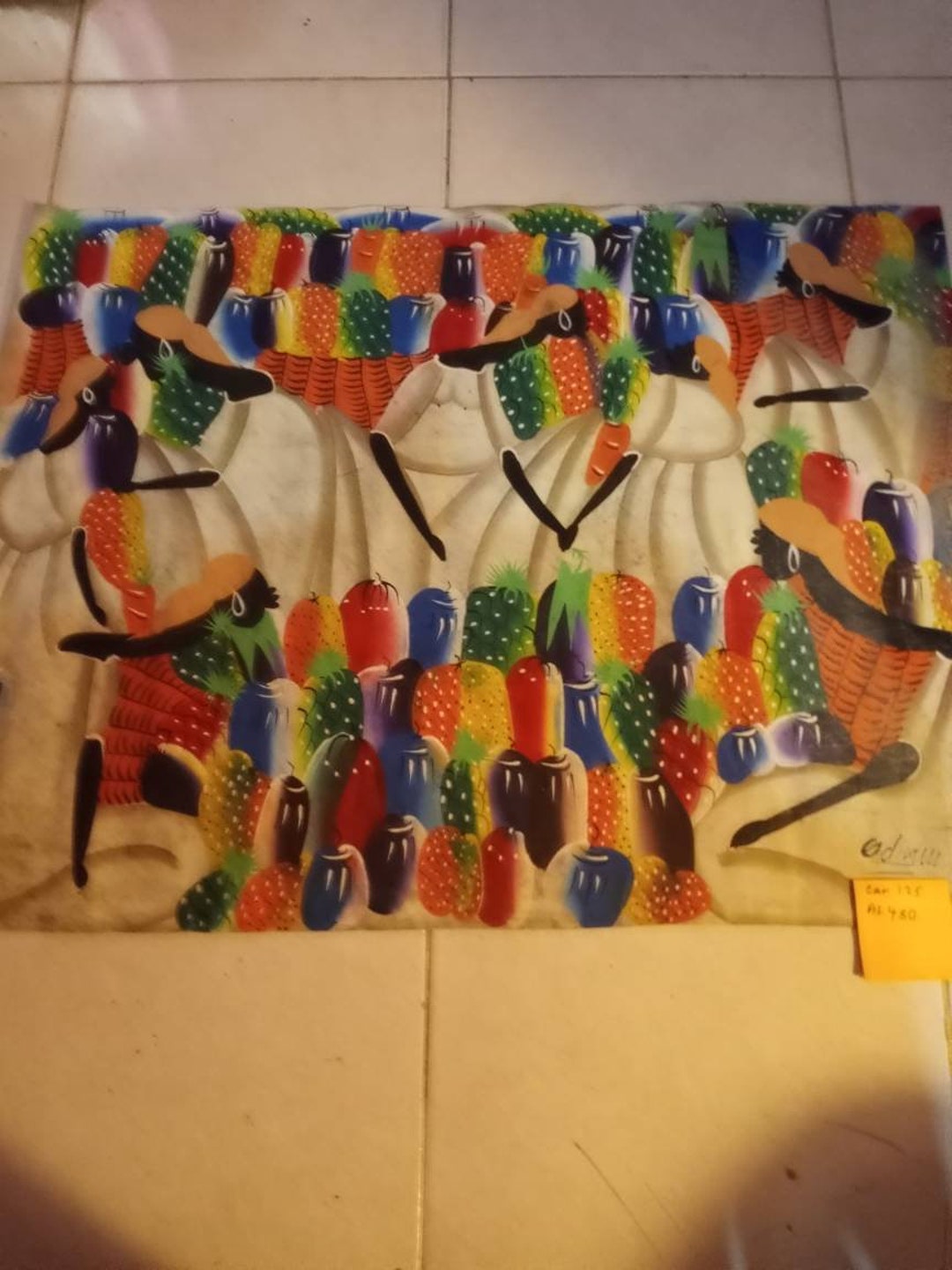 Hatian Fruit Acrylic Signed Painting From Haiti Vintage - Etsy