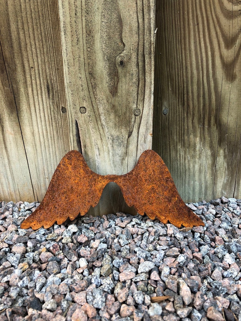 Rusty Rust Angel Wings for Metal Candles 20 Cm - Etsy Australia