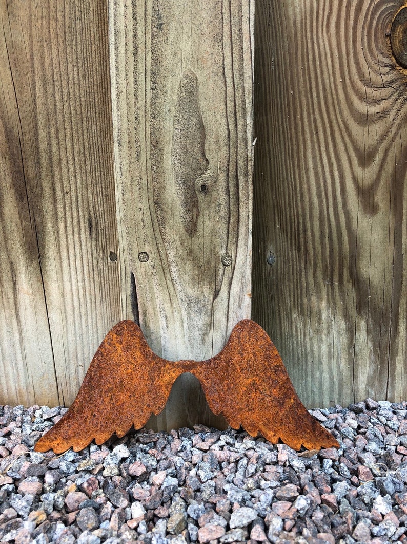 Rusty Rust Angel Wings for Metal Candles 20 Cm - Etsy Australia