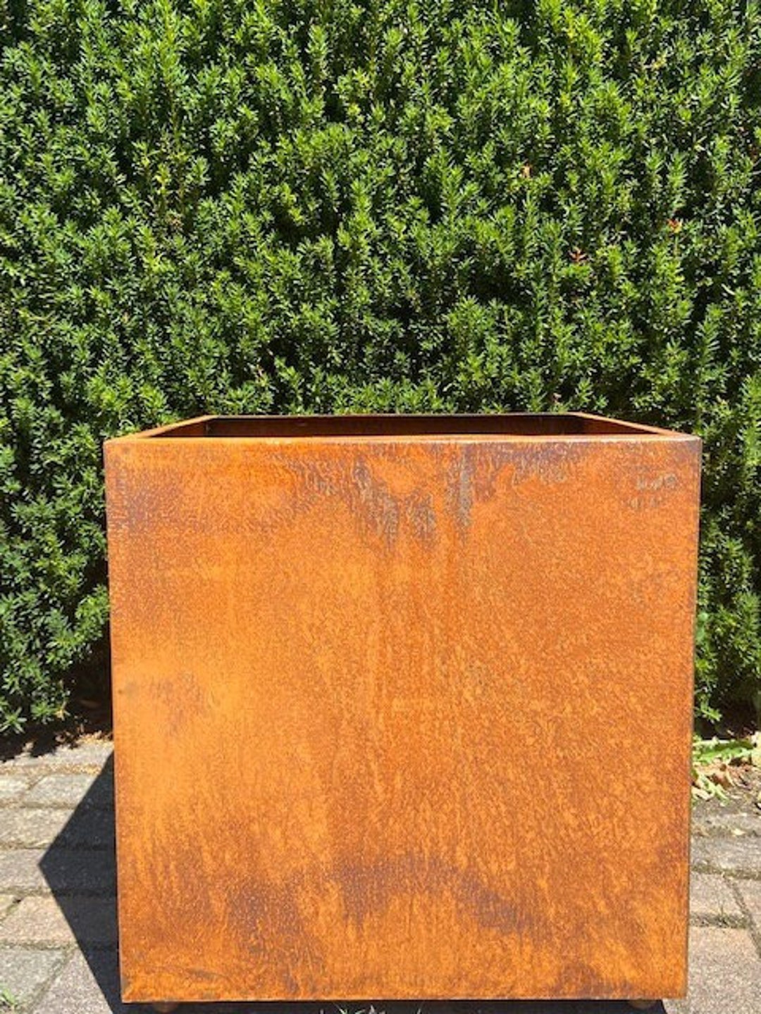 Plant Pot Square Flower Pot 50 X 50 Cm Rust - Etsy