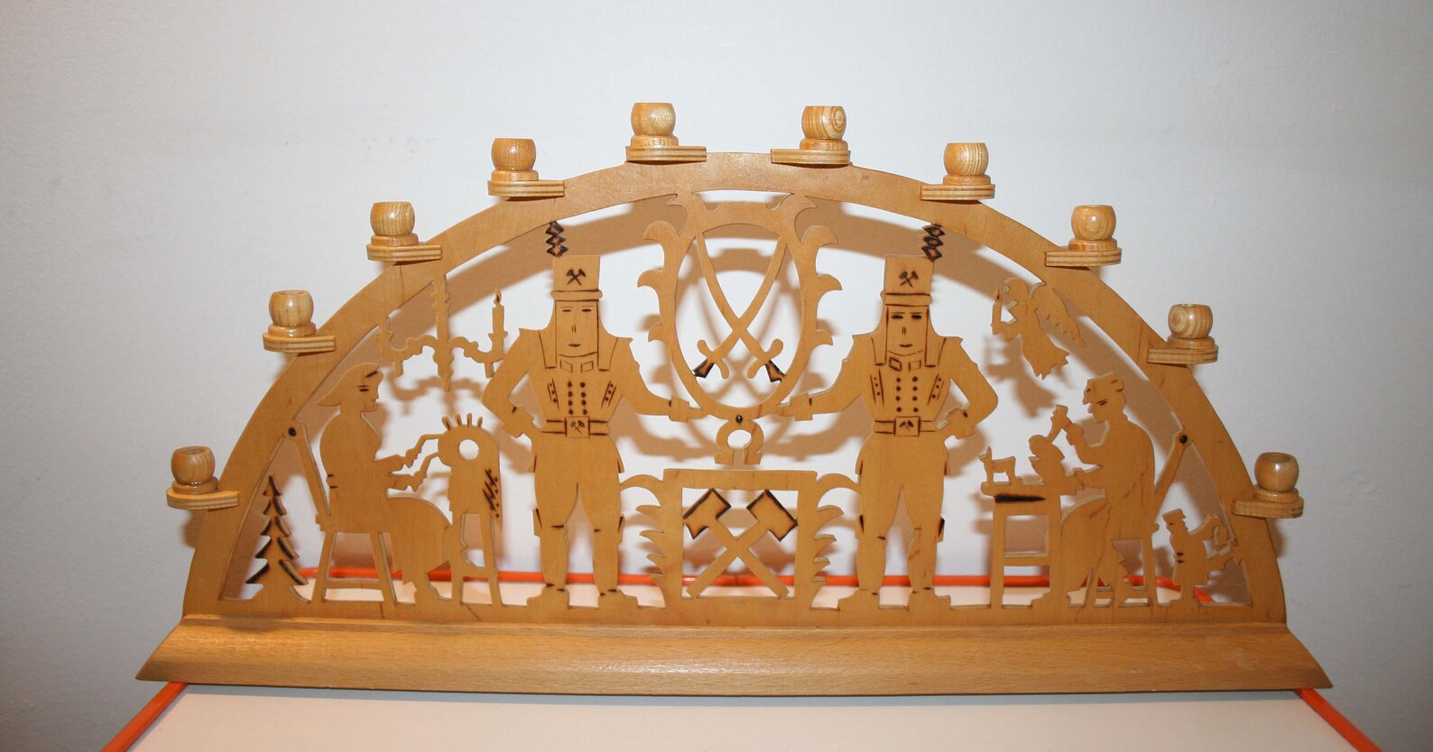 Schwibbogen, a German Christmas Light Arch from the Erzgebirge
