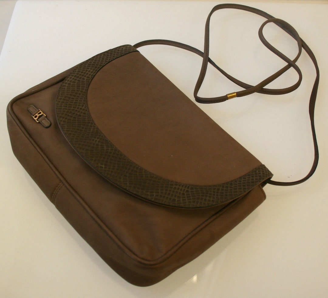 Bogner Tasche, edle Vintage Umhängetasche, Leder braun, Original - Etsy 日本