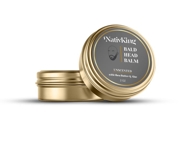 2oz, Nativking Bald Head Balm, Unscented - Etsy
