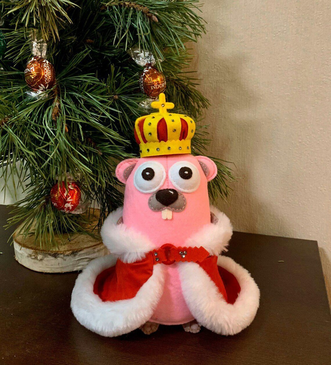 Gopher king. Golang Gopher Gift programmer. Gopher toy | Etsy