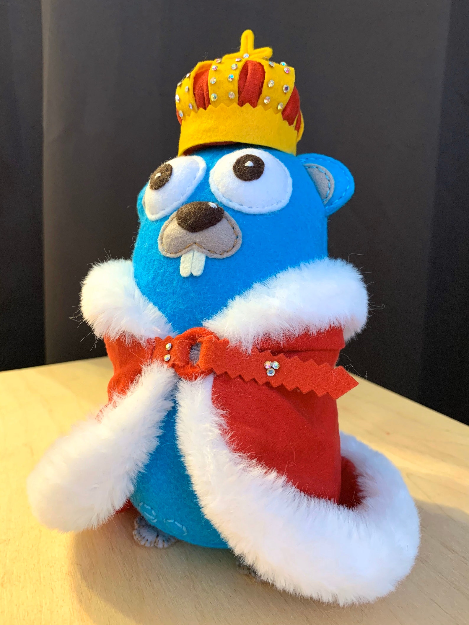Gopher king. Golang Gopher Gift programmer. Gopher toy | Etsy