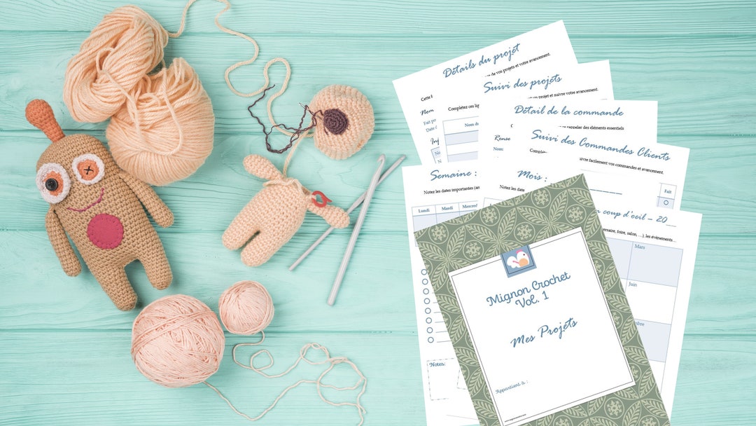 Printable Crochet Projects Planner, Crochet Journal, Crochet Notebook ...