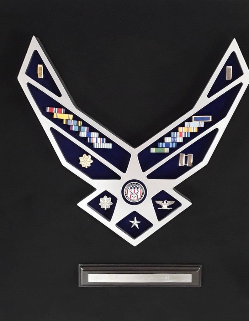 Unique U.S. Air Force ShadowBox | Etsy