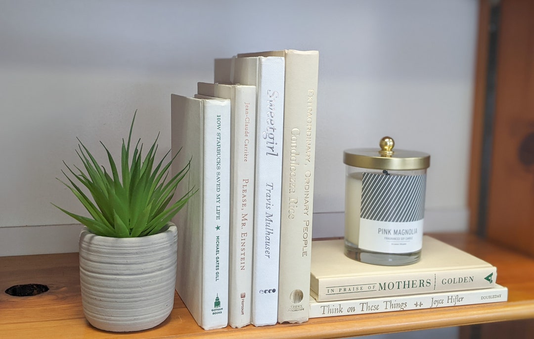 Set of White Books, Off-white Books, Cream Books, Modern Books ...
