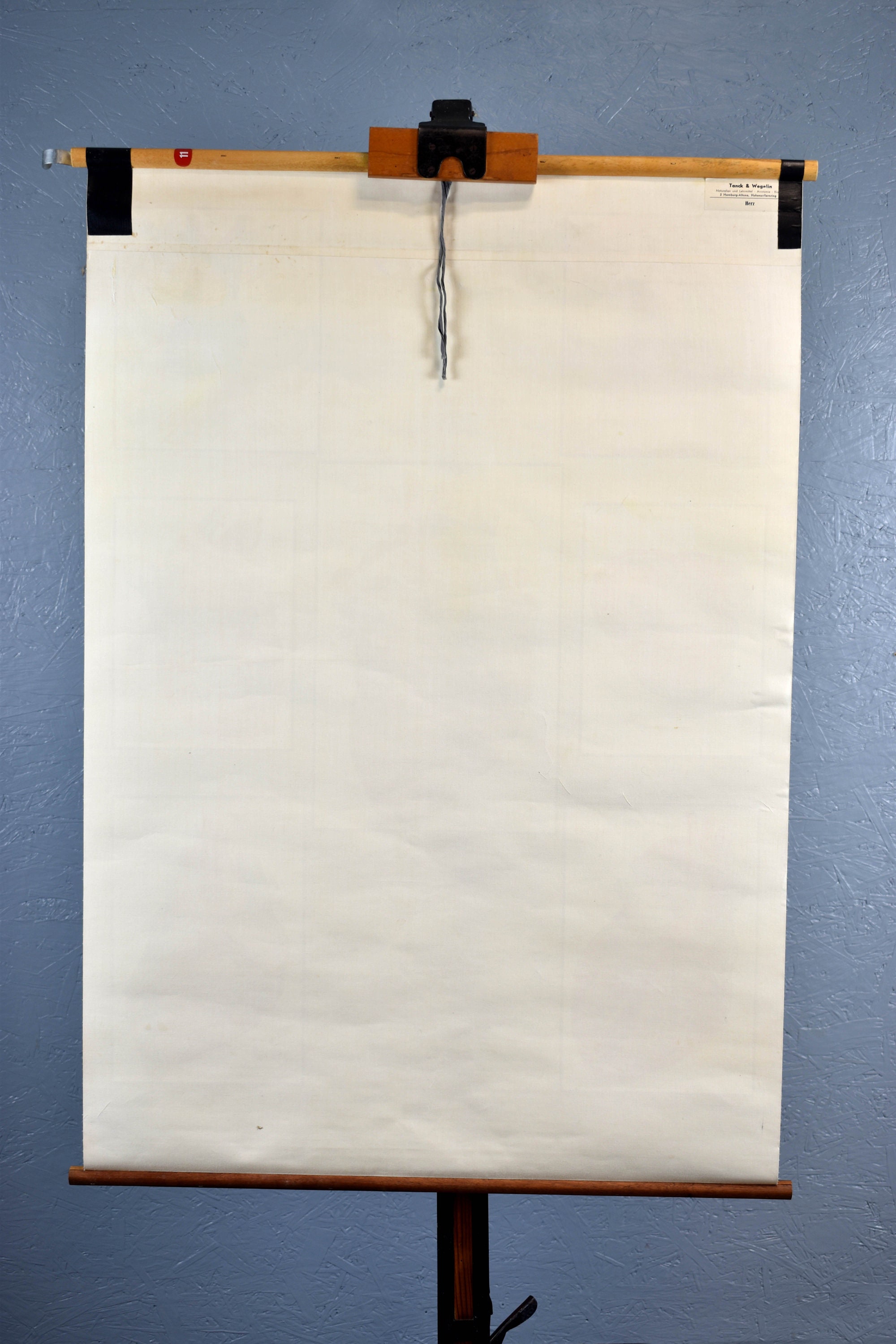 Old Roll-up Chart: the Healthy Heart, Human Anatomy, School Blackboard ...