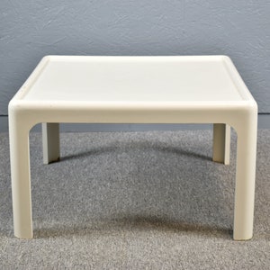 Table DDR Side Table PUR 70s Vintage Design White Garden for Z-chair ...