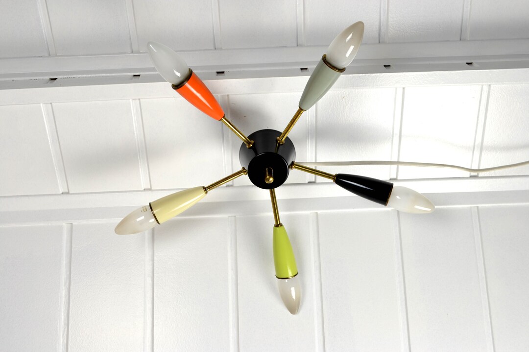 Spider Lamp Design Rockabilly Ceiling Lamp Light Vintage Design Kidney ...