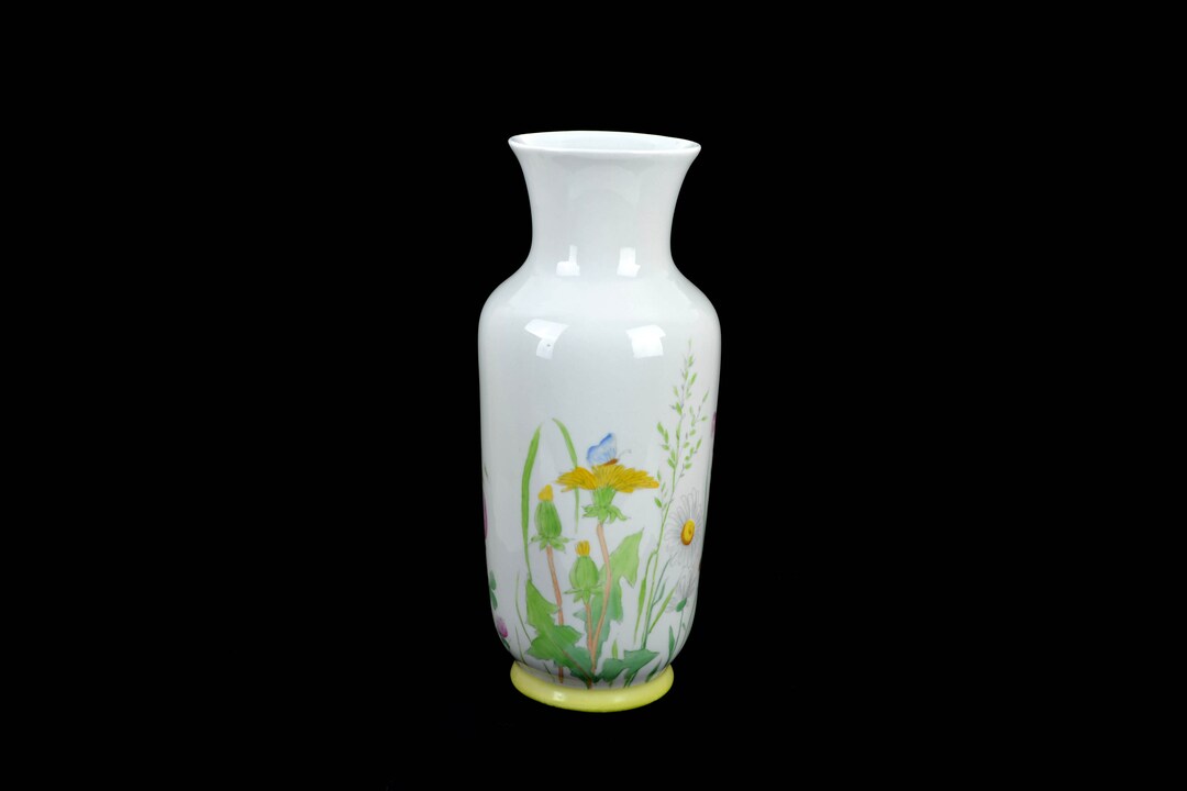 Gebrüder Heubach Vase Design Flower Meadow Flower Vase Porcelain ...