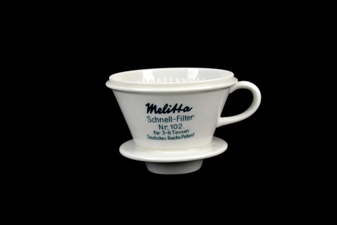 Melitta Coffee Filter 102 DRP 3-6 Cups White 8-hole German Empire ...