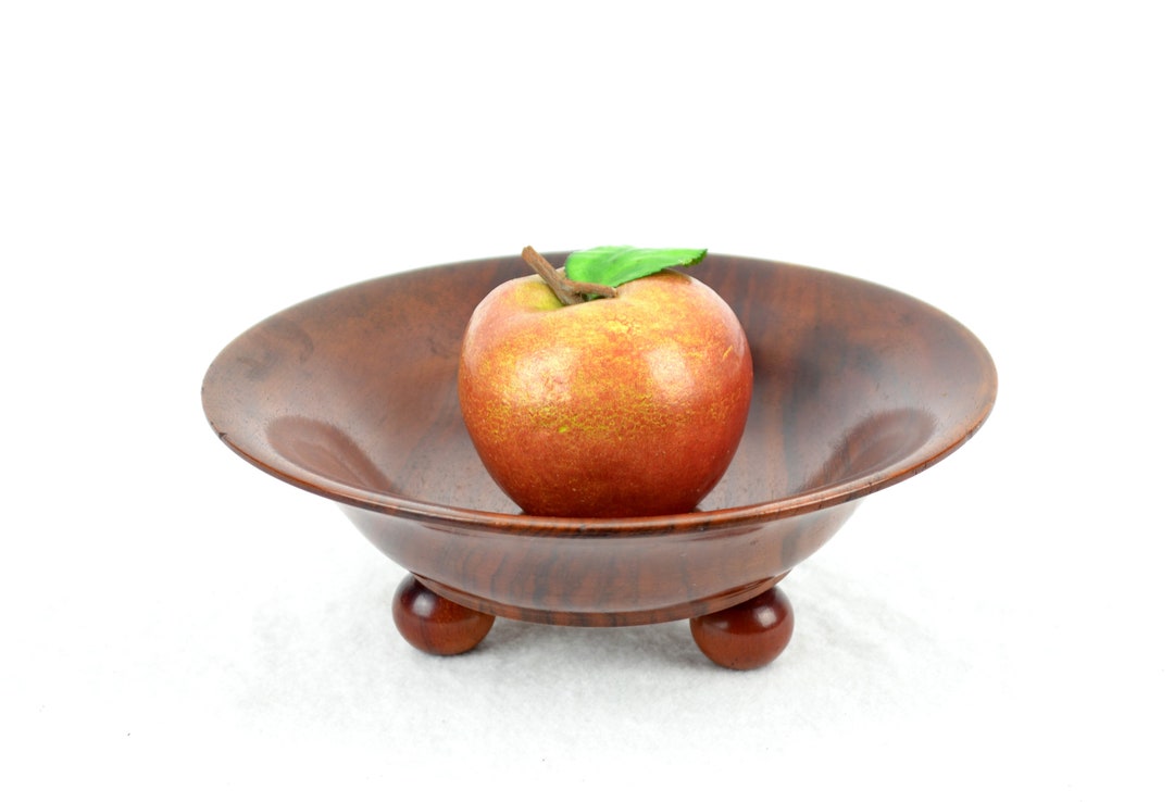Art Deco Bowl Wooden Bowl 20s 30s Serving Bowl Fruit Bowl Vintage ...