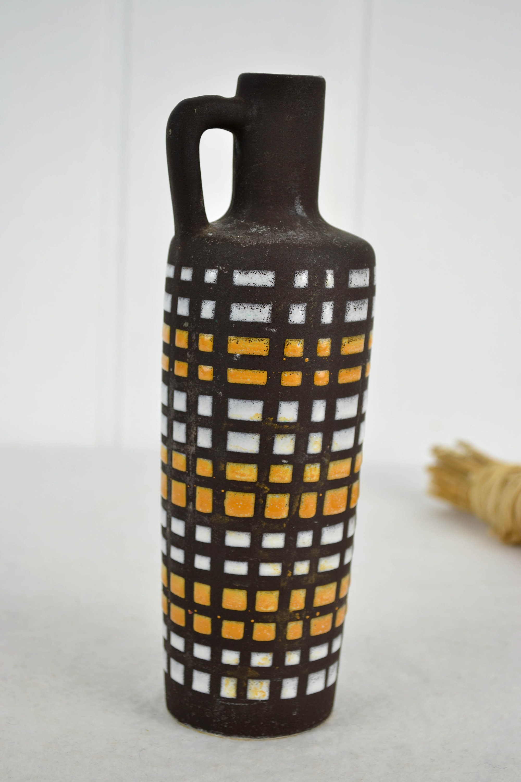 Strehla Ceramic Vase Handle Vase Design 50s Flower Vase Design Pottery ...