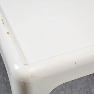 Table DDR Side Table PUR 70s Vintage Design White Garden for Z-chair ...
