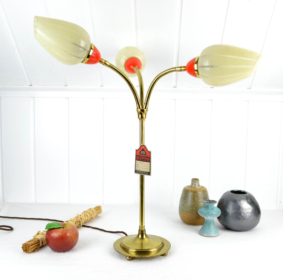 Rare Mini Floor Lamp Table Lamp 50s Lamp Light Design Mid Century ...