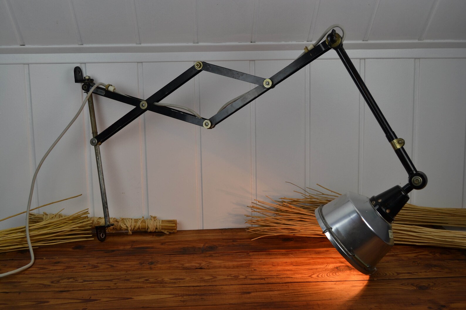 Midgard Scissor Lamp, Curt Fischer Wall Lamp, Industrial Design Lamp ...