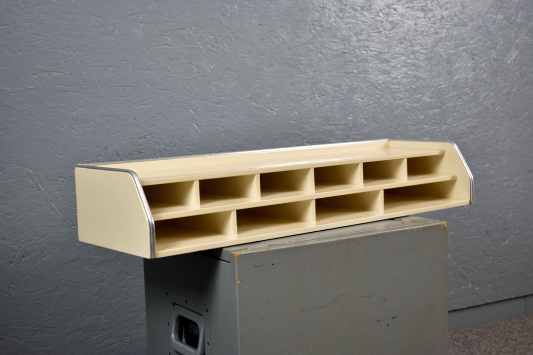Mid Century Letter Tray Utensil Compartment Vintage Design 50s Post ...