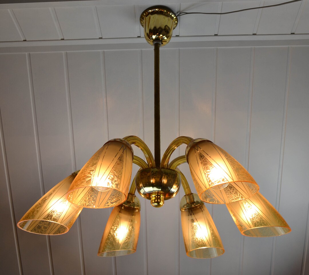Bag Lamp Mid Century Design Lamp 50s 60s Lamp Ceiling Lamp Ceiling Lamp ...