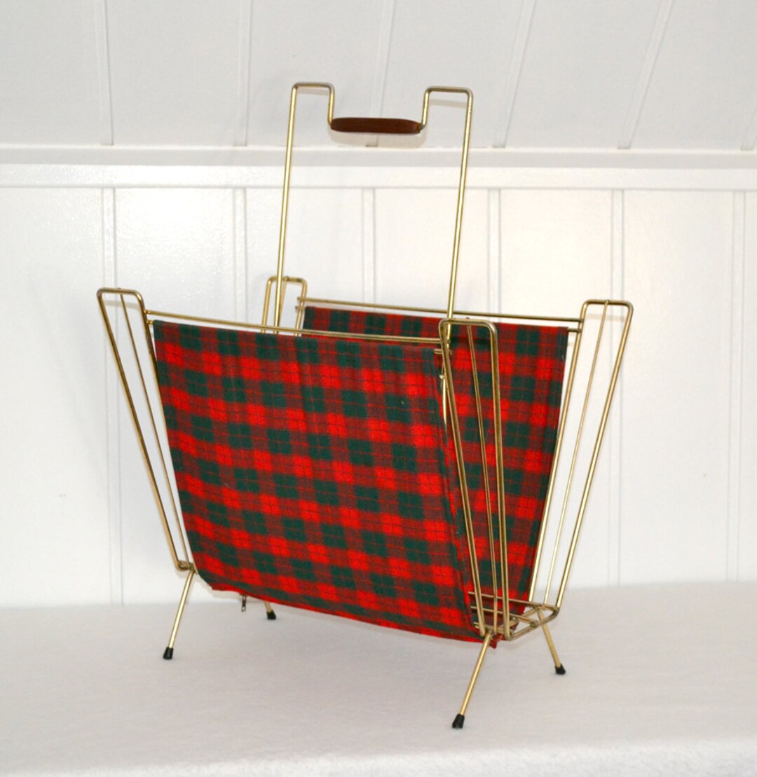 Newspaper Rack 1950s 60s Rockabilly Mid-century Vintage Design Shabby ...