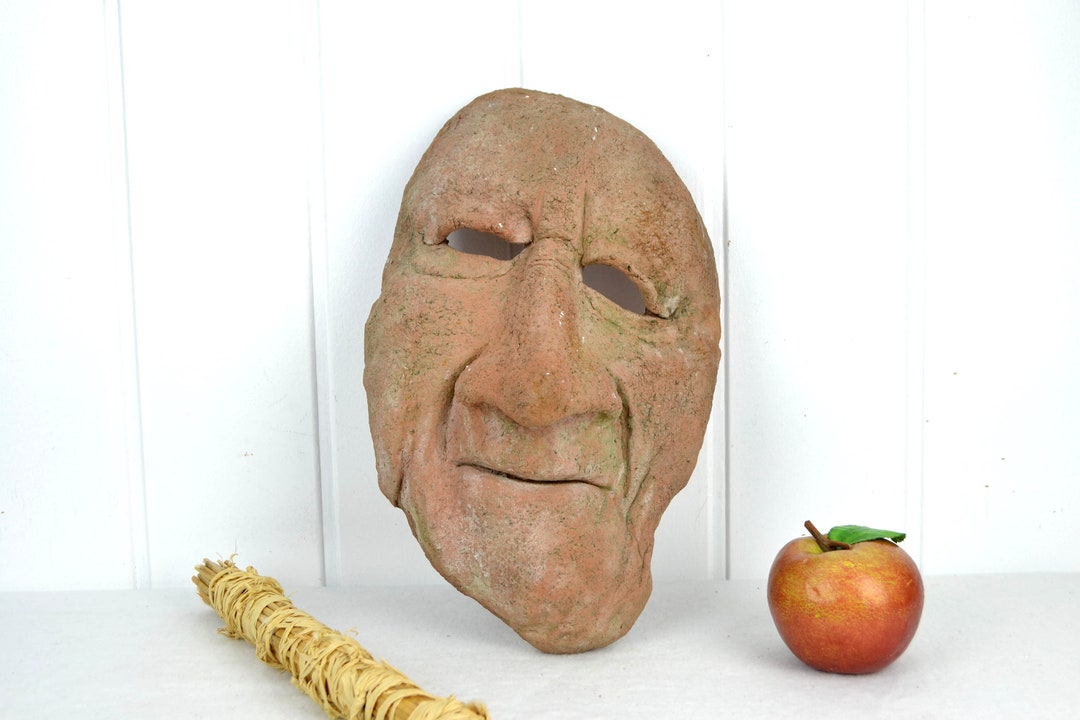 Wall Mask by Artist Helga Seum From Gedern Mural Grotesque Grimace Face ...