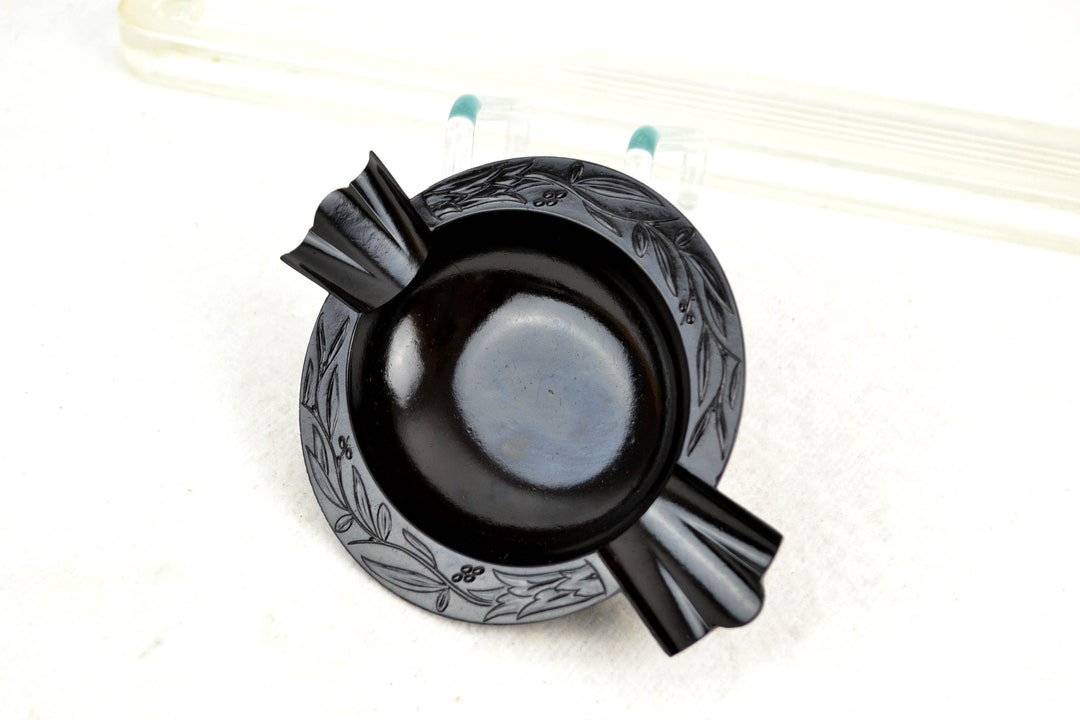 Bakelite Ashtray 20s 1910 1920 Relief Blumenranke German Empire Art ...