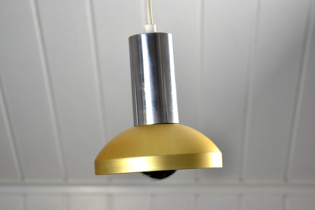 Chrome Spotlight Ceiling Light Gold 70s 80s Ceiling Lamp Space Age ...