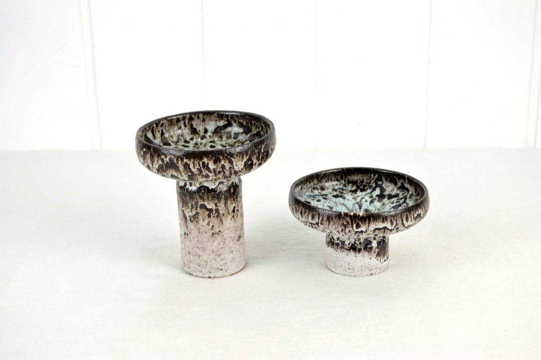 2 Studio Ceramic Vases, Base Mark, Handmade, Ceramic, 1950s/60s Pottery ...