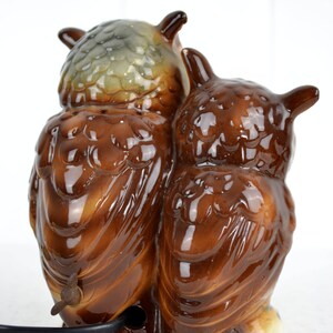 Eulen Rauchverzehrer Heinz & Co Gräfenthal DDR 50er 60er Porzellan mit Glasaugen Nachtlicht ...