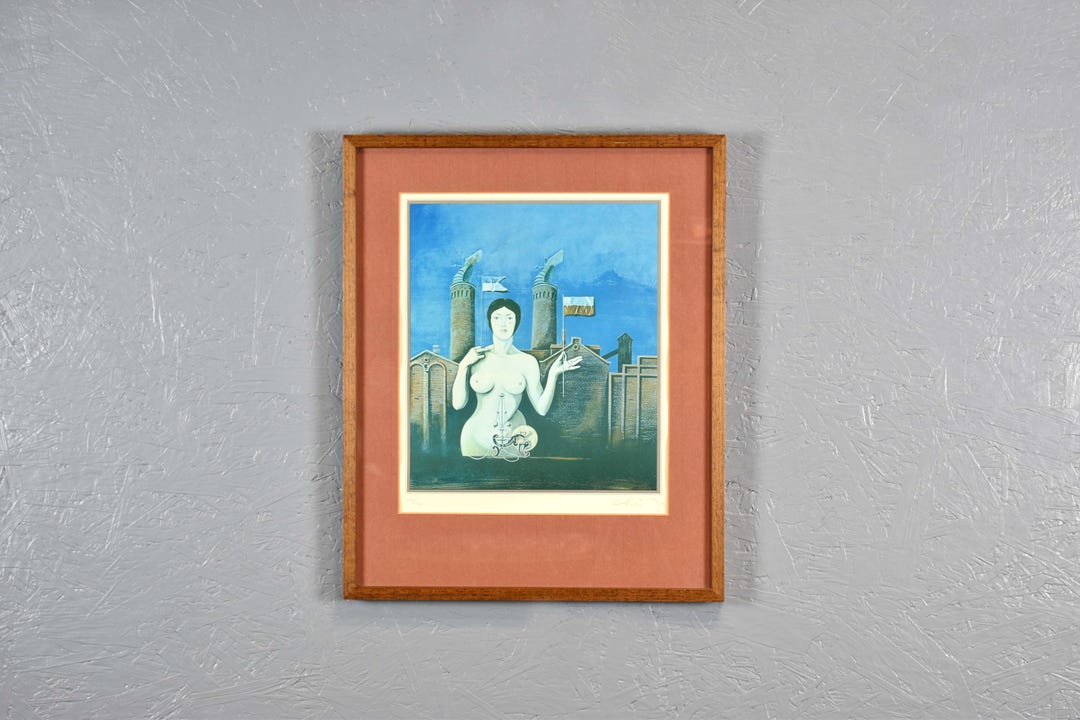 Signed Lithograph Christofi Christof Print Nude Erotic Artist Picture ...
