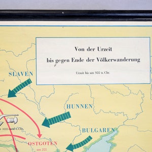Old Roll Map Stockmann's History Map School Board Image Blackboard ...