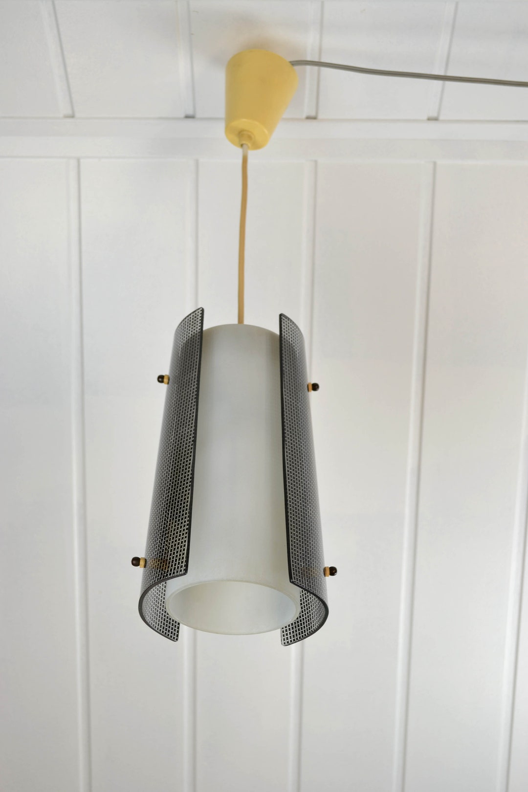 50s 60s Ceiling Lamp Design Mid Century Rockabilly Lamp Light Teak ...