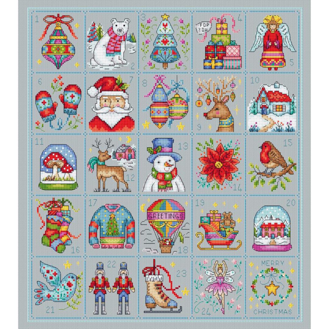 Advent Calendar Cross Stitch Chart / Pattern - Etsy