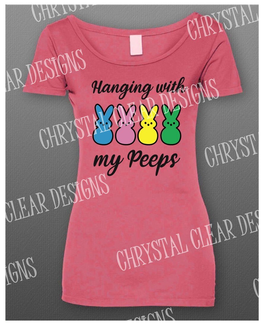 Hanging With My Peeps Svg. Digital Download. Easter. SVG/DXF/PNG Cut ...