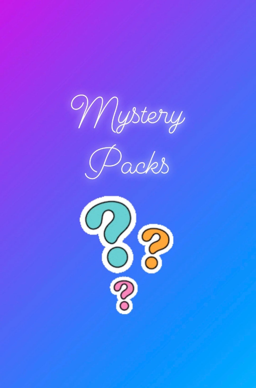Mystery Packs - Etsy