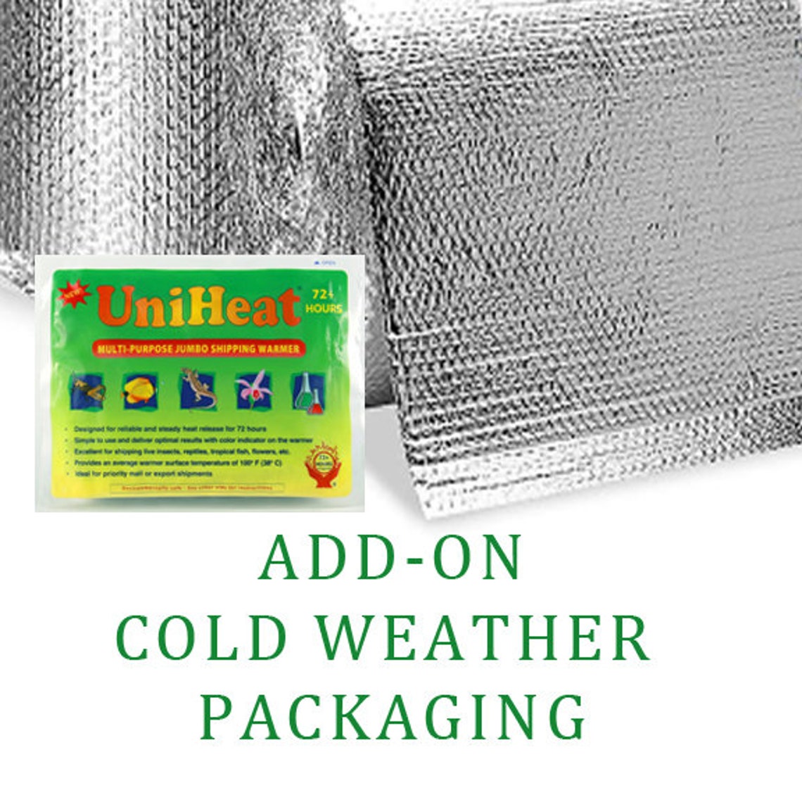 ADD-ON ONLY Cold Weather Packaging Thermal Heat Pack for Live | Etsy
