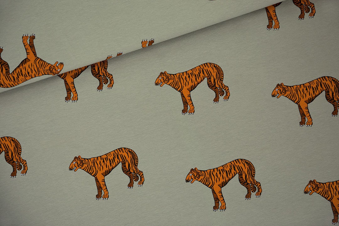 French Terry TIGERS | Seagrass Green | See You at Six Collection 25 (24 ...