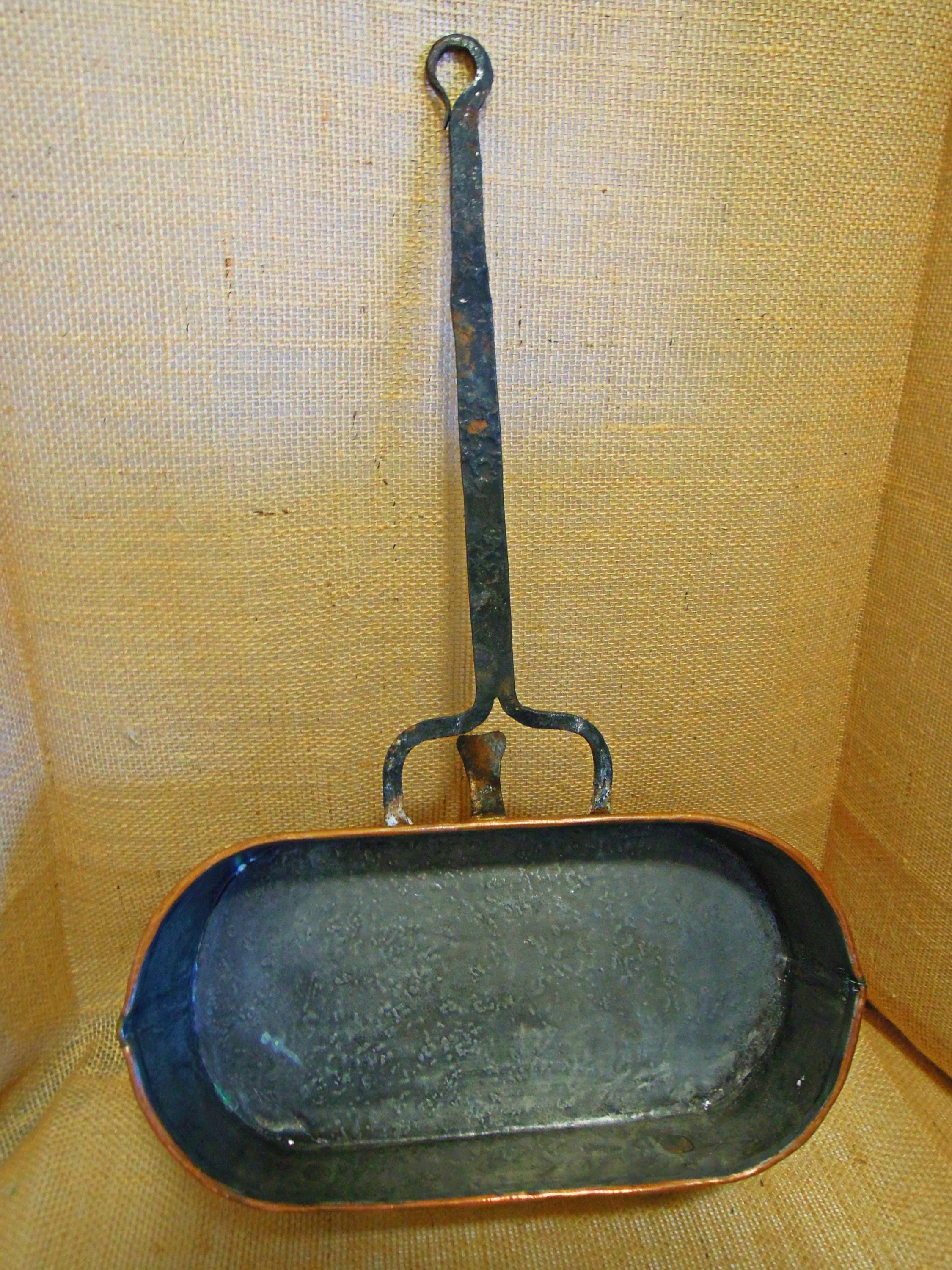 Antique French Copper Hand Forged Pan Hammered Drip Pan 1800's Drip Pan ...