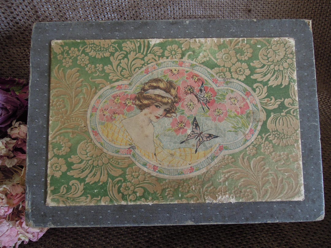 Victorian Sewing Box/antique Sewing Box With Bone Tools/victorian ...