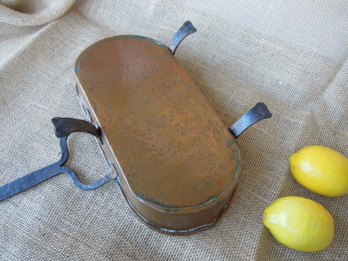 Antique French Copper Hand Forged Pan Hammered Drip Pan 1800's Drip Pan ...