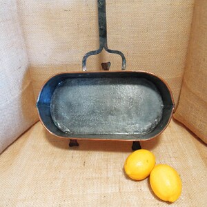Antique French Copper Hand Forged Pan Hammered Drip Pan 1800's Drip Pan ...