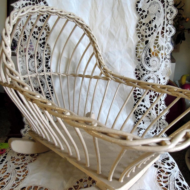 Miniature Wicker Cradle - Etsy