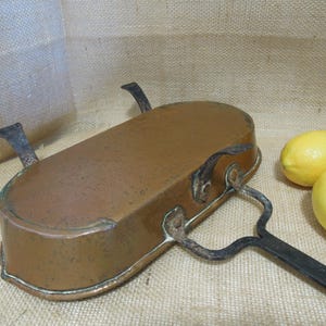 Antique French Copper Hand Forged Pan Hammered Drip Pan 1800's Drip Pan ...